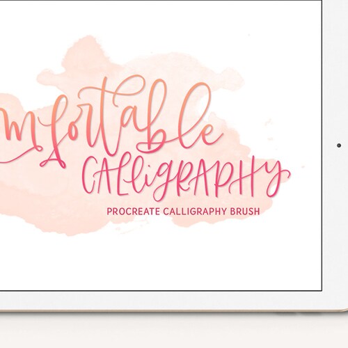 Comfortable Calligraphy Procreate Brush Ipad Pro Digital - Etsy