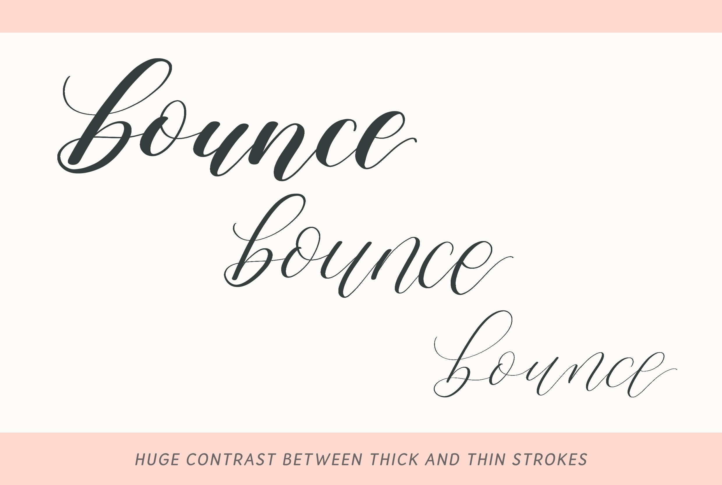 Bounce Lettering Procreate Brush iPad Pro Digital Calligraphy - Etsy