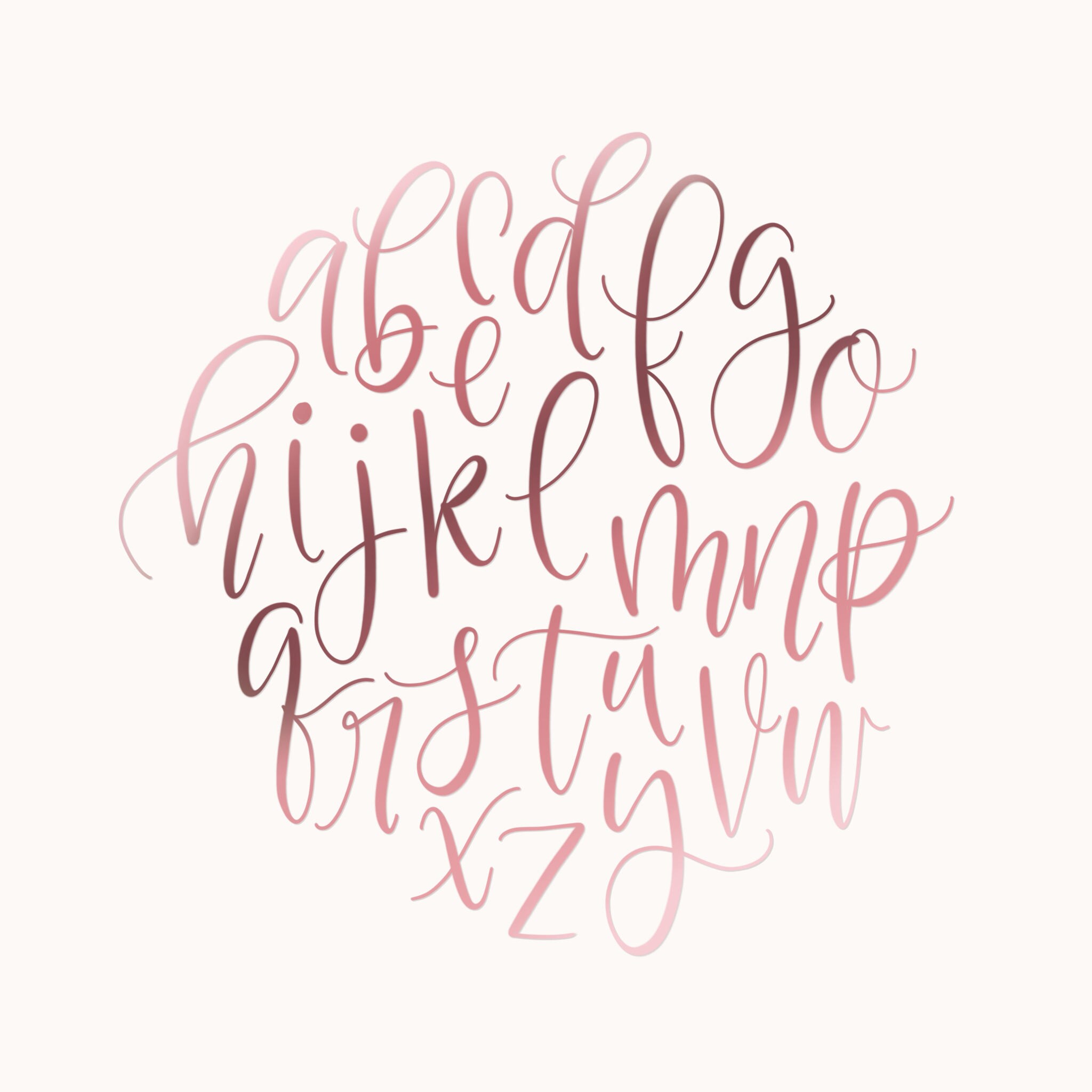 Comfortable Calligraphy Procreate Brush iPad Pro Digital Lettering - Etsy