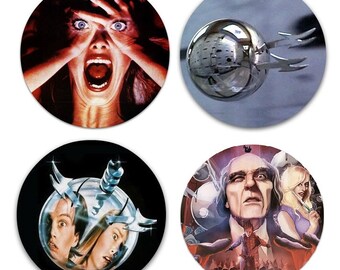 Horror movie buttons | Etsy