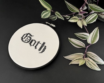 Goth Embroidery - Etsy