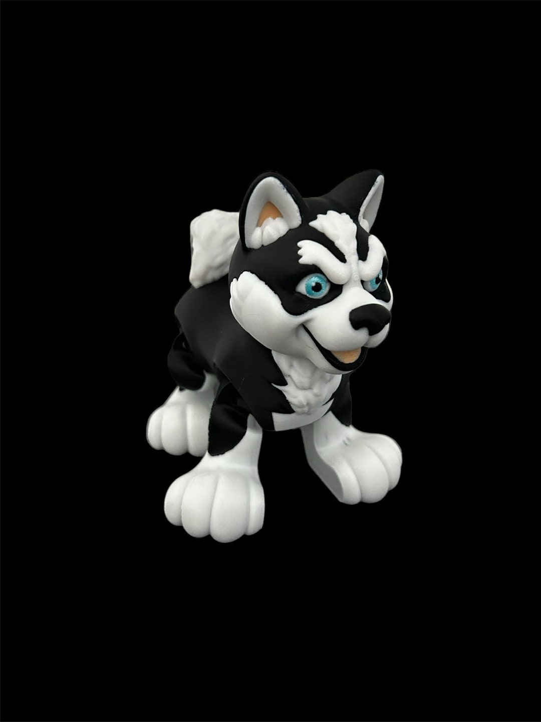 Husky Dog Articulated 3D Printed Figure Figurine - Etsy