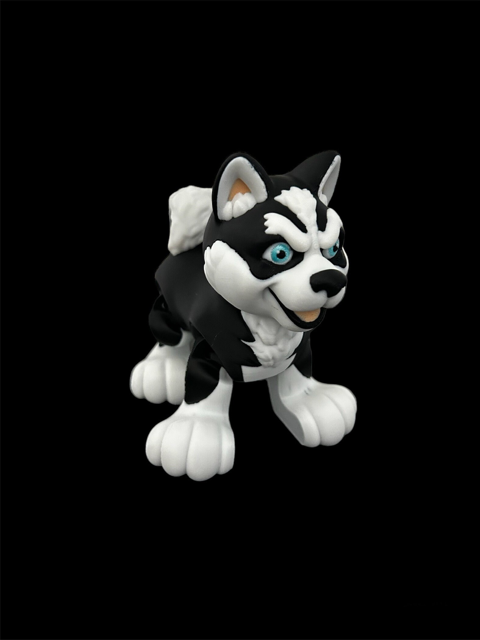 Husky Dog Articulated 3D Printed Figure Figurine - Etsy