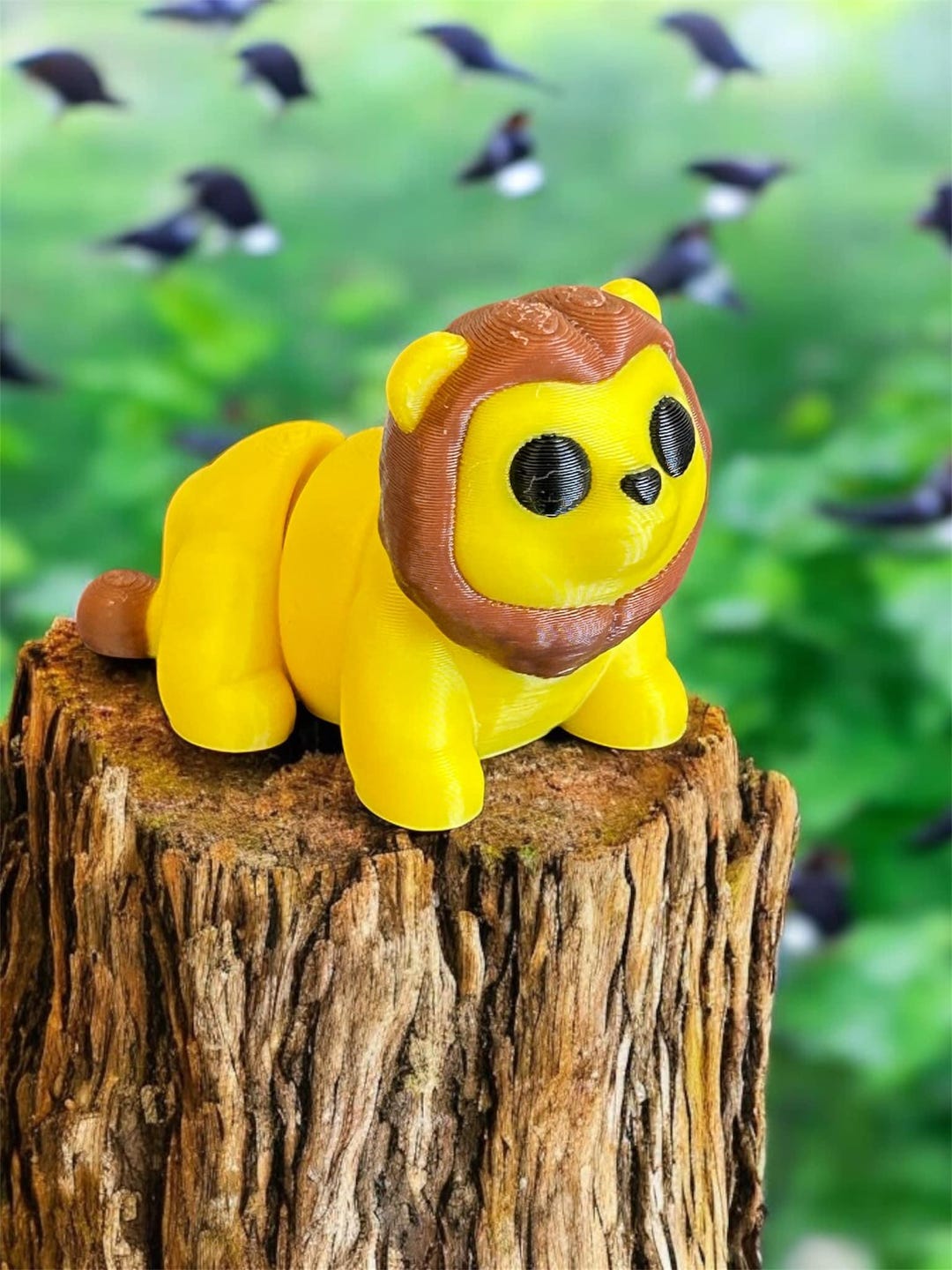 Mini Lion Fidget Figurine Figures 3D Printed - Etsy