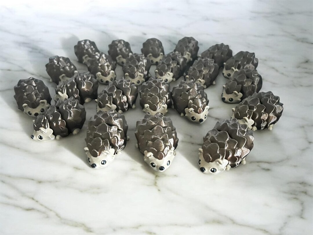 Mini Hedgehog Fidget Figurine Figures 3D Printed - Etsy