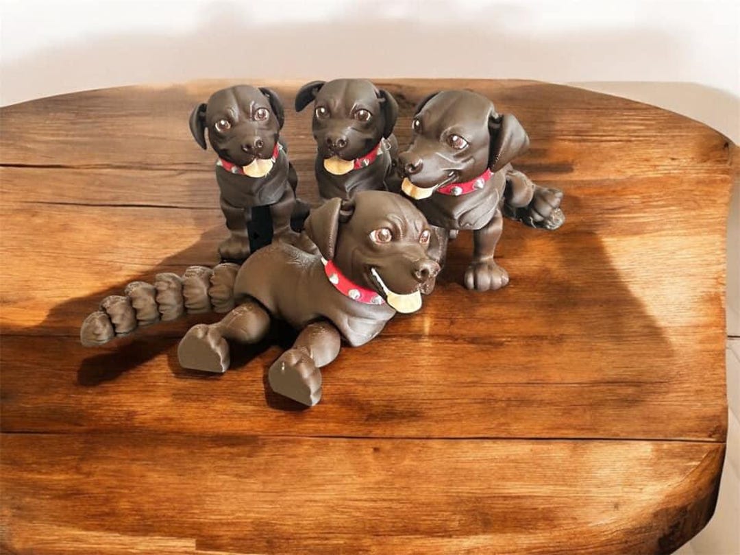 Brown Dog Lab Fidget Articulated 3D Printed Figure Figurine - Etsy