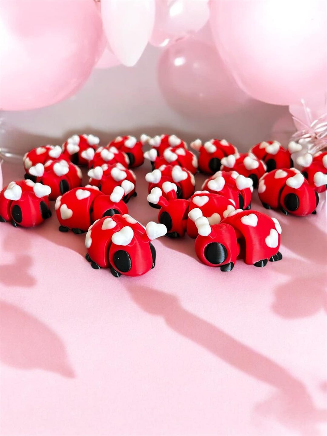 Mini Heart Ladybug Fidget Figurine Figures 3D Printed - Etsy