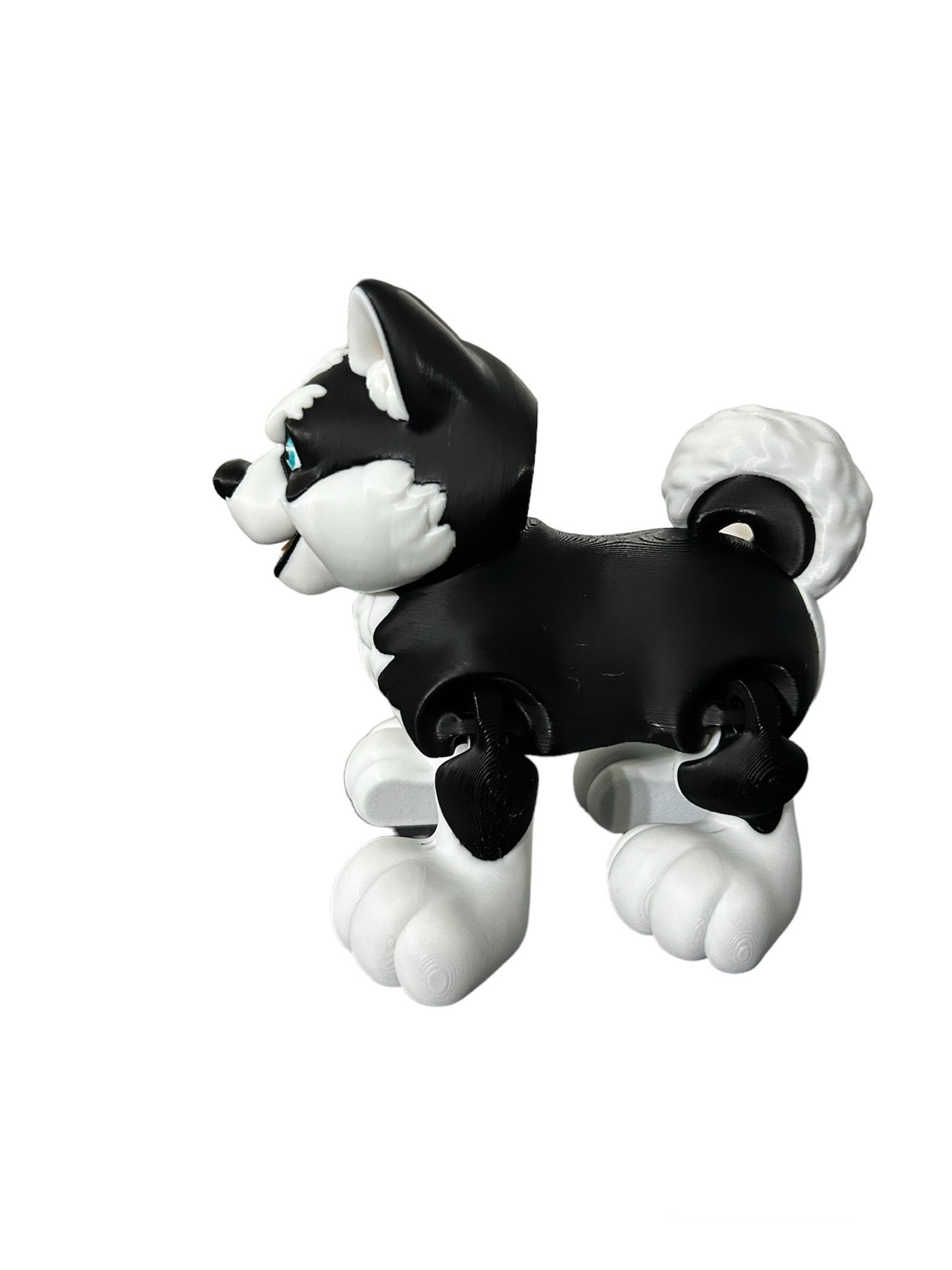 Husky Dog Articulated 3D Printed Figure Figurine - Etsy