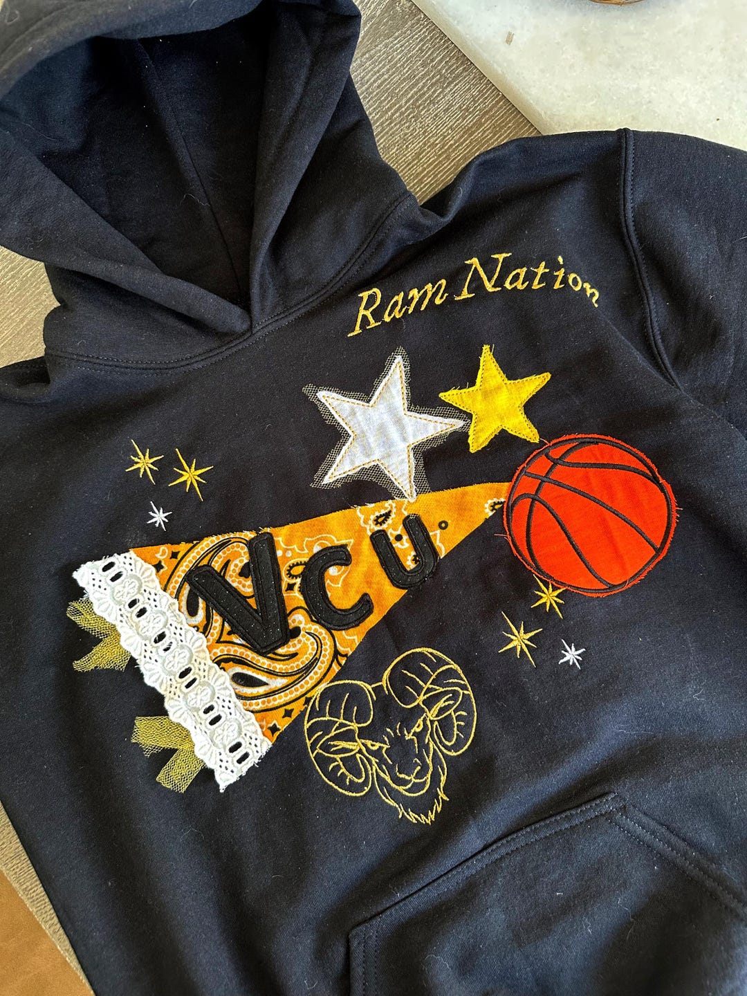 Custom Sports Team Sweatshirt, Patchwork Sweatshirt, Personalized ...