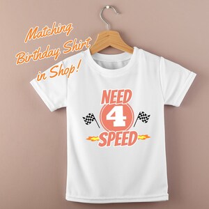 Editable Need 4 Speed Birthday Invite, Fourth Birthday Invitation ...