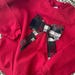 Patchwork Bow Sweatshirt, Christmas Patchwork Crewneck, Cute Plaid Bow ...