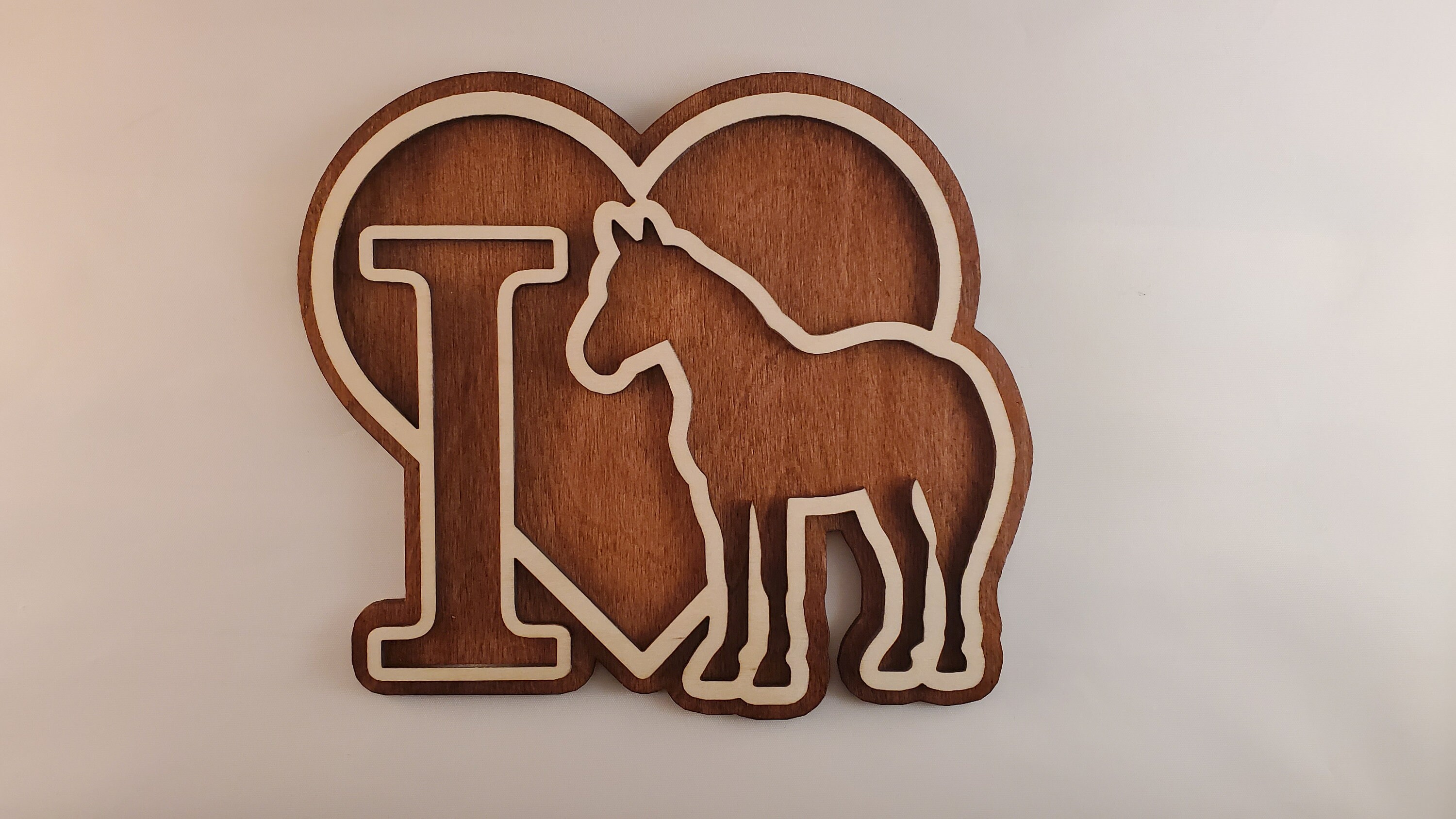 Me encantan los caballos Hermoso signo. Decoración perfecta de | Etsy