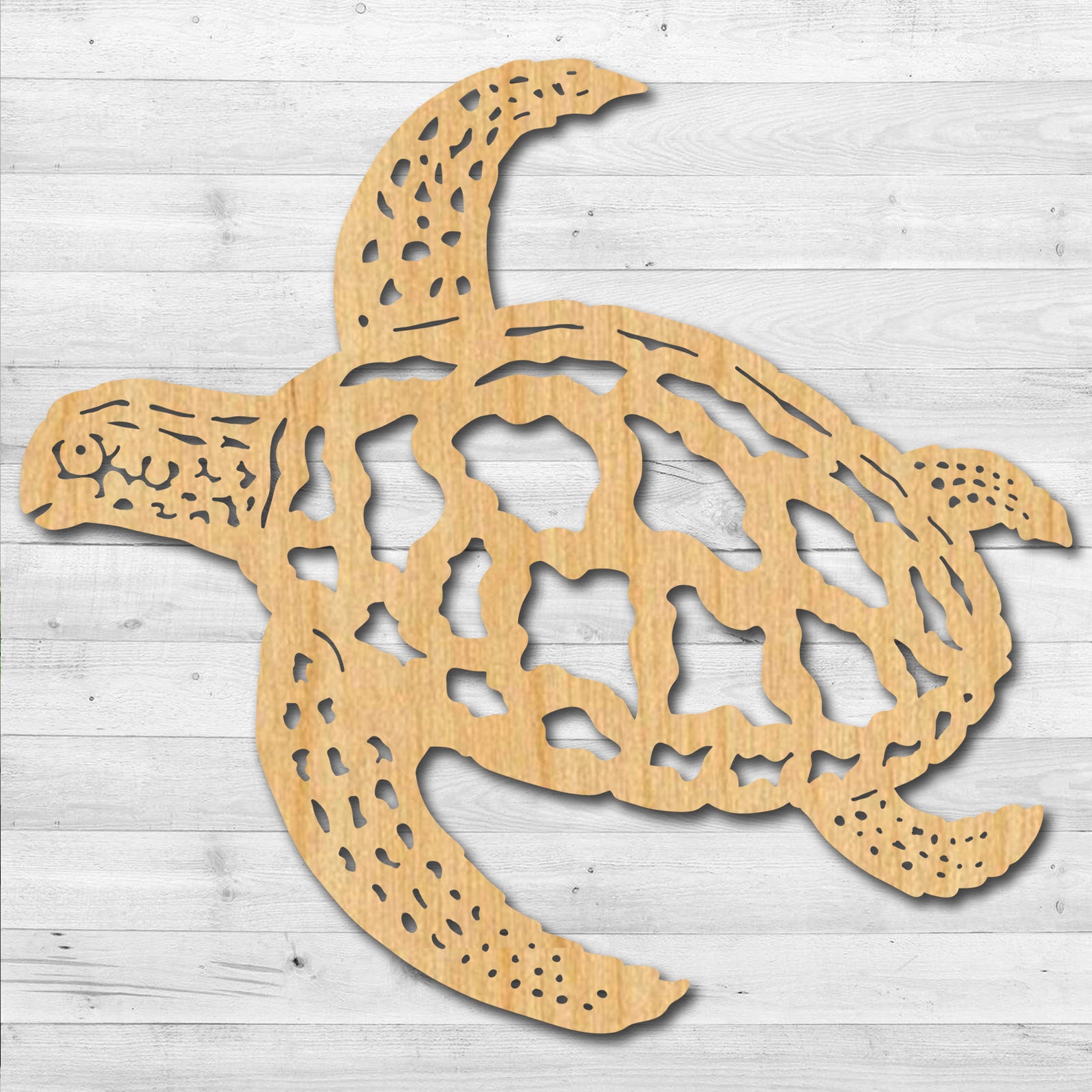 Sea Turtle Laser Cut Out Picture Mirror Wall Accent Custom | Etsy