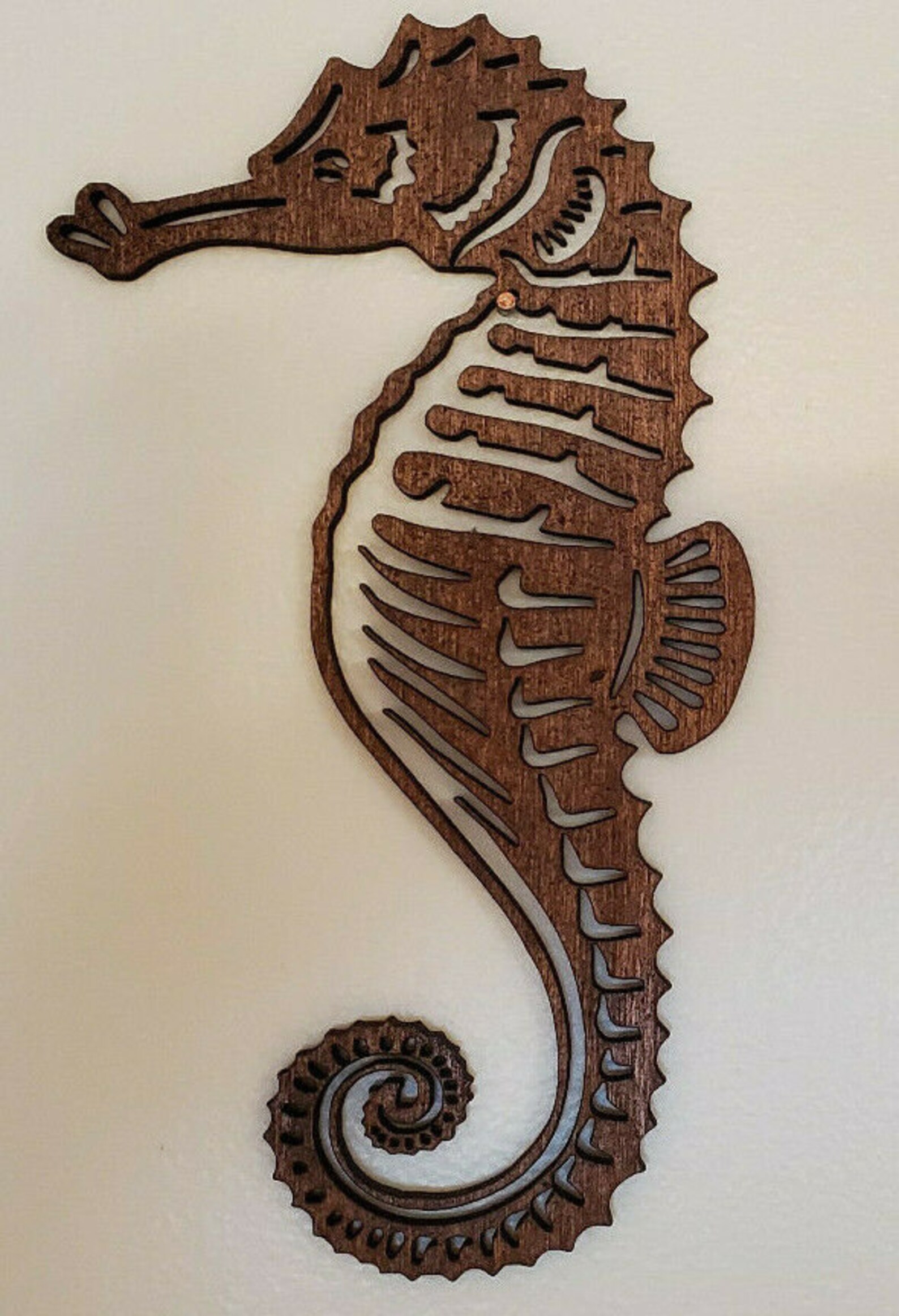 Seahorse Laser Cut out Picture Mirror wall accent Custom | Etsy