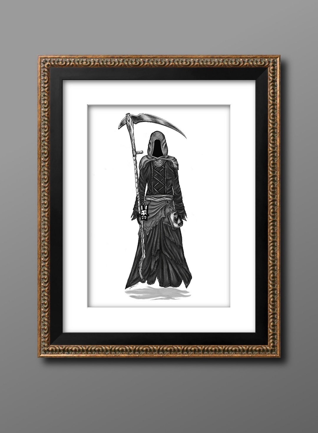 Illustrated A4 Grim Reaper the Sims 4 Wall Art Print - Etsy