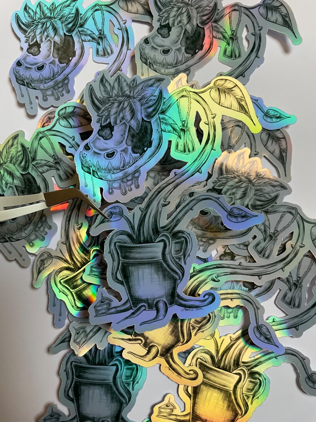 The Sims Cowplant Holographic Sticker - Etsy