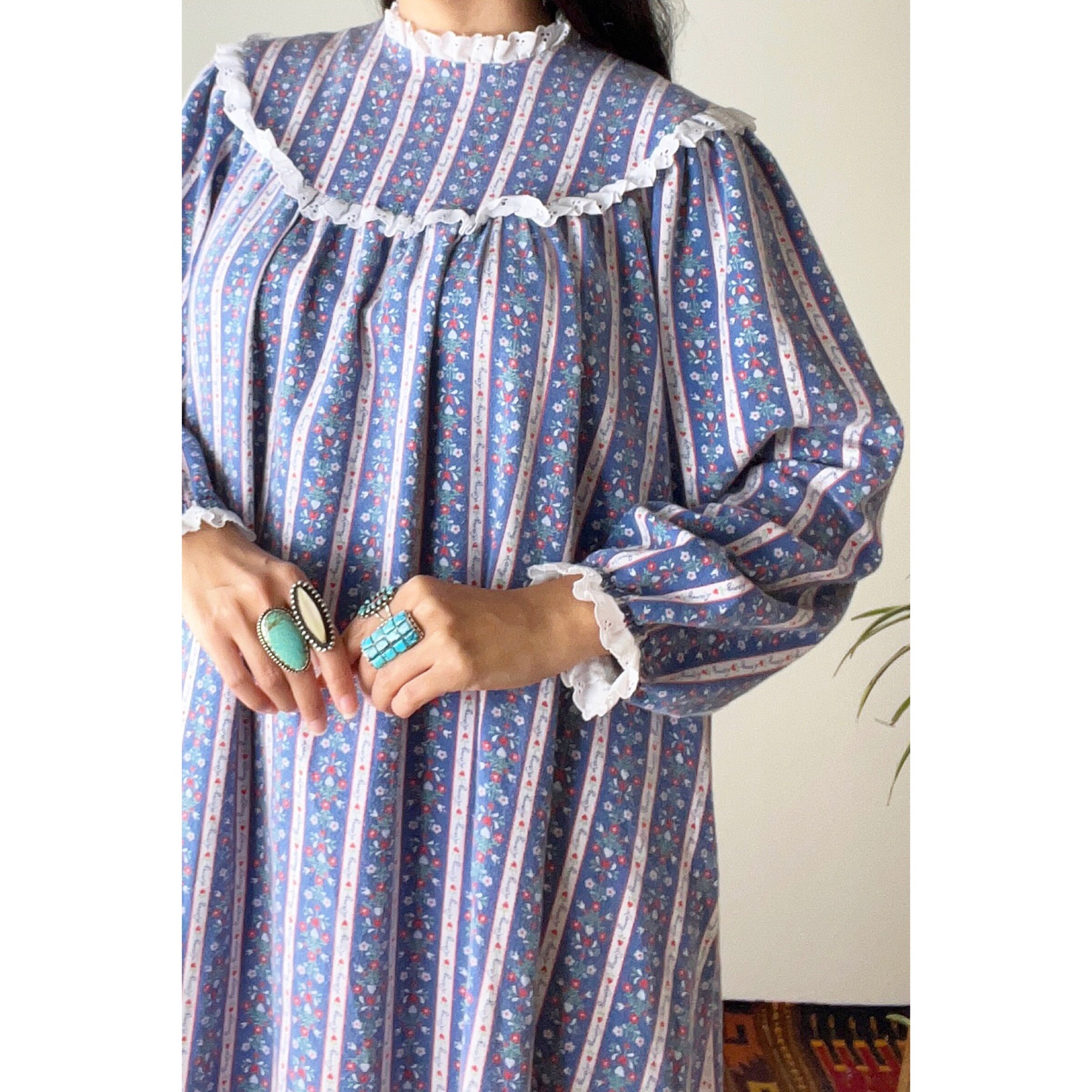 Vintage Lanz Cottage Core Nightgown / Women's Sleepwear / - Etsy