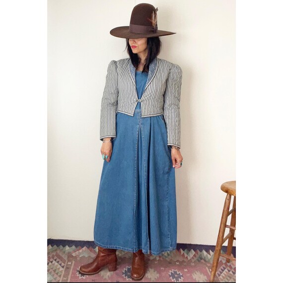 Vintage Cottage Core Quilted Jacket / Calico Prairie … - Gem