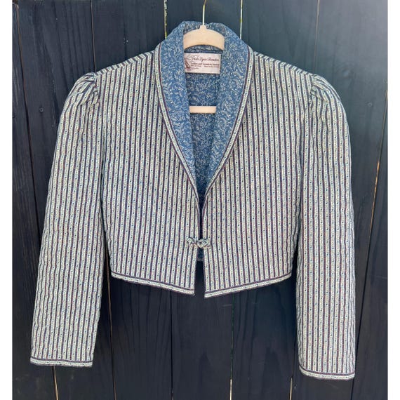 Vintage Cottage Core Quilted Jacket / Calico Prairie … - Gem