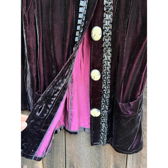 Vintage Helen Storey Velvet Victorian Style Jacket / … - Gem