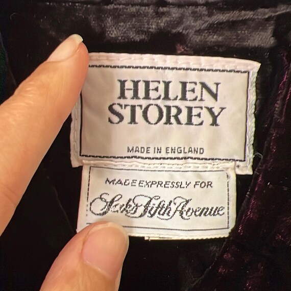 Vintage Helen Storey Velvet Victorian Style Jacket / … - Gem