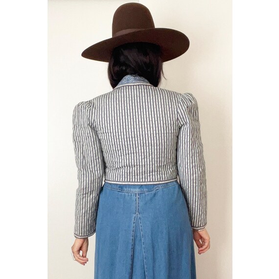 Vintage Cottage Core Quilted Jacket / Calico Prairie … - Gem