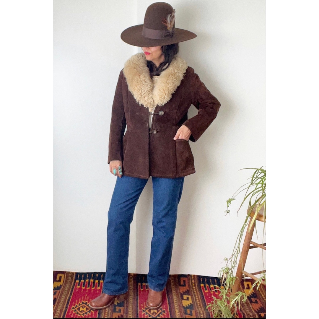 Vintage Sheepskin Coat / Penny Lane Jacket / Bohemian Shearling Coat ...