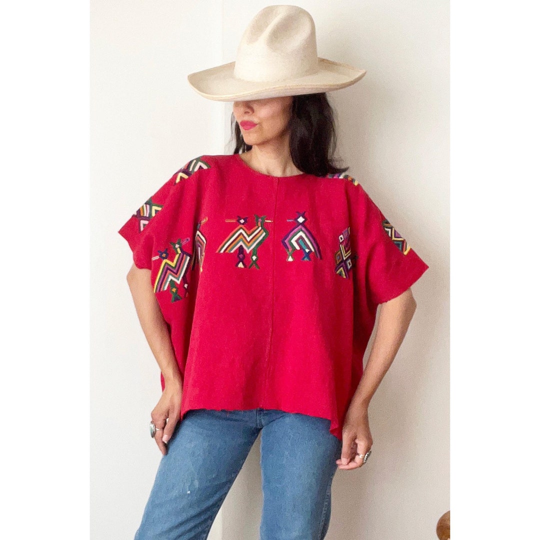 Vintage Guatemalan Huipil From Chajul / Handwoven Poncho / O/s - Etsy