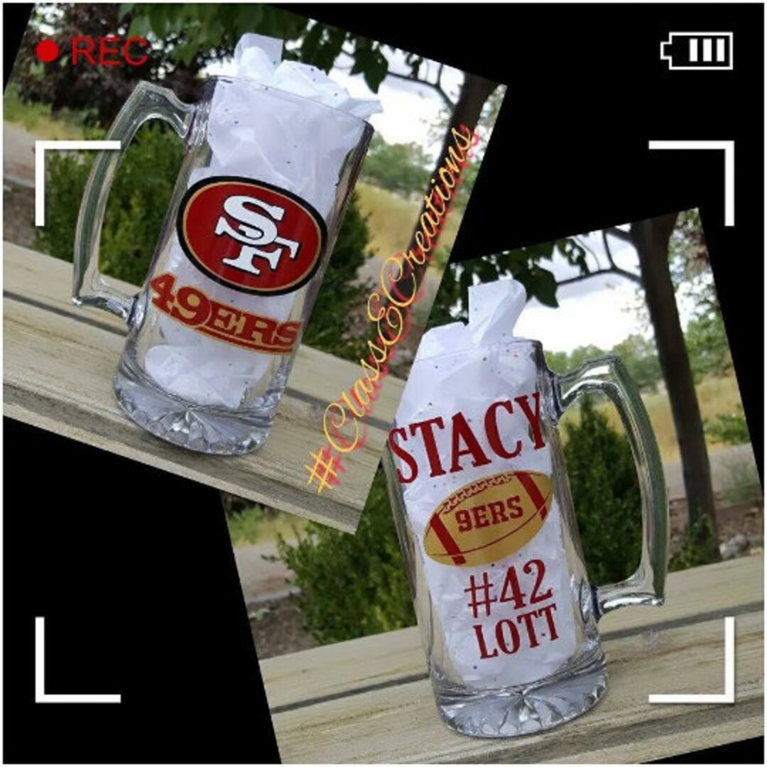 Custom Beer Mug - San Francisco 49ers - Football Mug - Team Mug ...