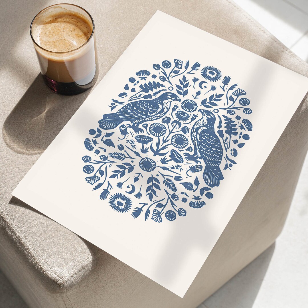 September Birth Flower Art Print Aster Floral Wall Art, Birthday Gift ...