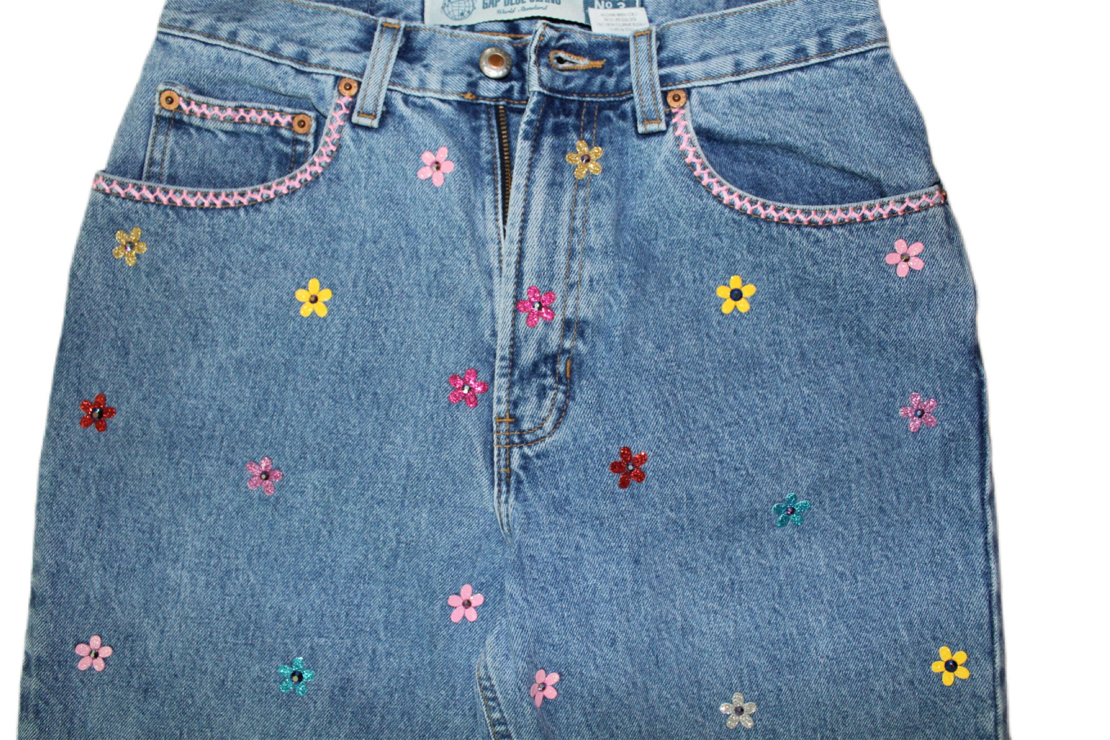 Hand Embellished Vintage Denim! - Etsy