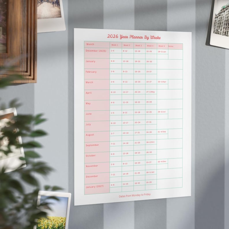 2026 Placement Planner | Weekly Blocks, Rotations Calendar (digital ...