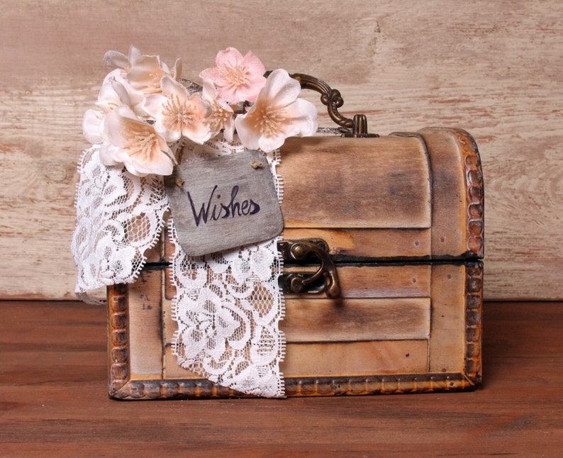 OOAK Rustic Winter Wedding Wish Chest - Etsy