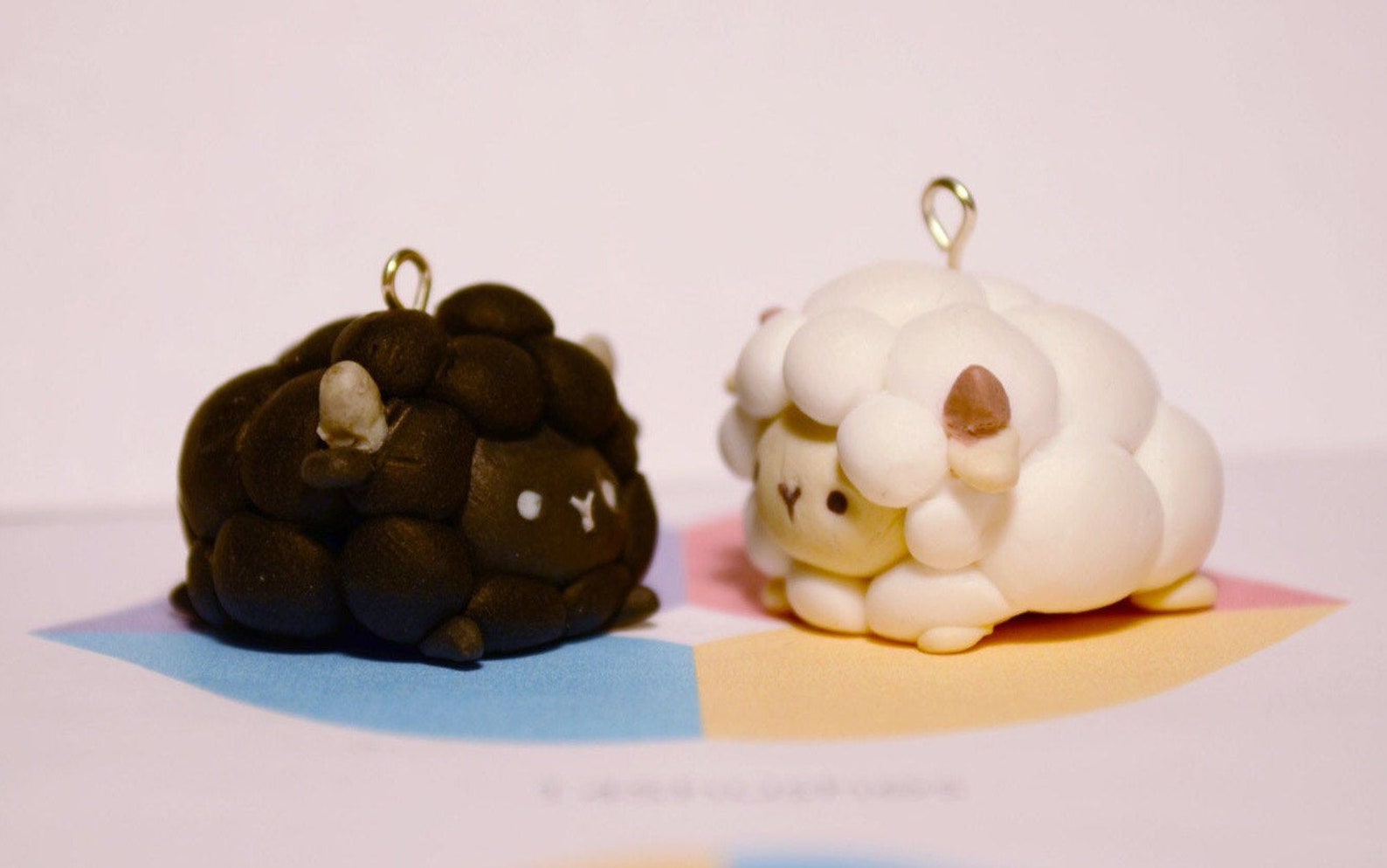 Cute Sheep Polymer Clay Charm - Etsy