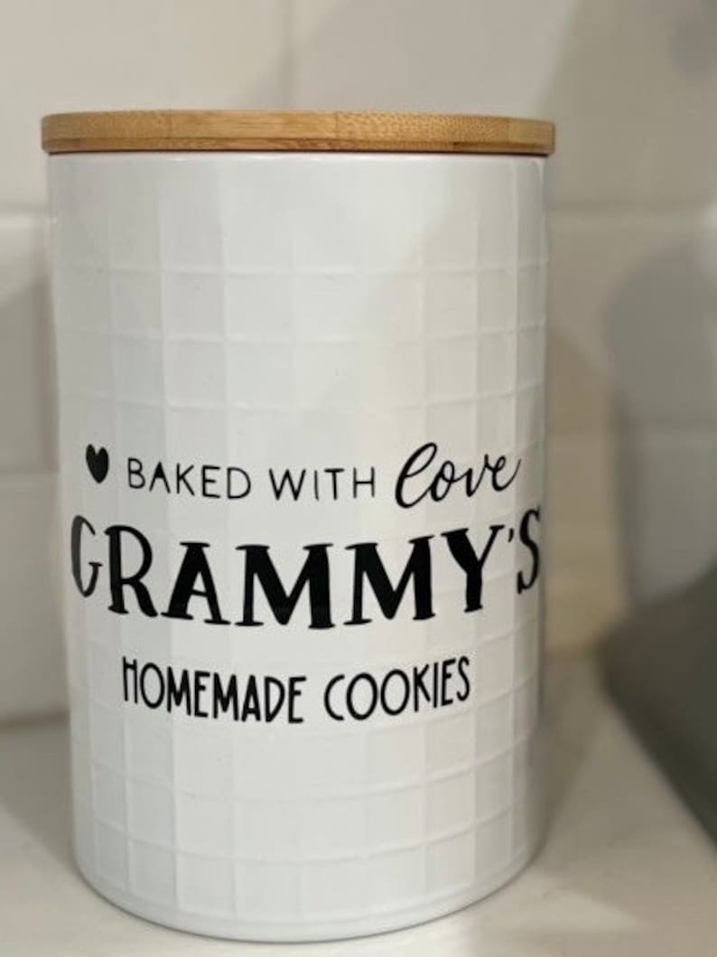 CUSTOM Cookie Jar, Grandma's Cookie Jar, Mother's Day Gift, Gift for ...