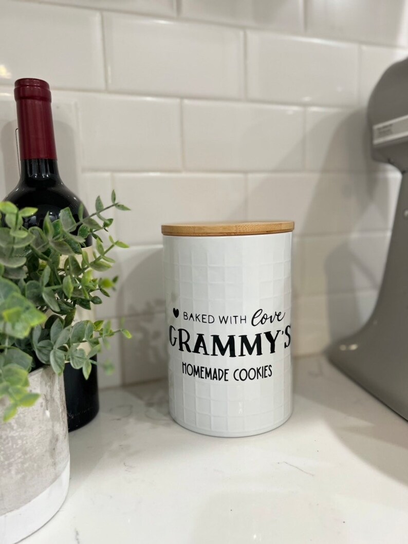 CUSTOM Cookie Jar, Grandma's Cookie Jar, Mother's Day Gift, Gift for ...