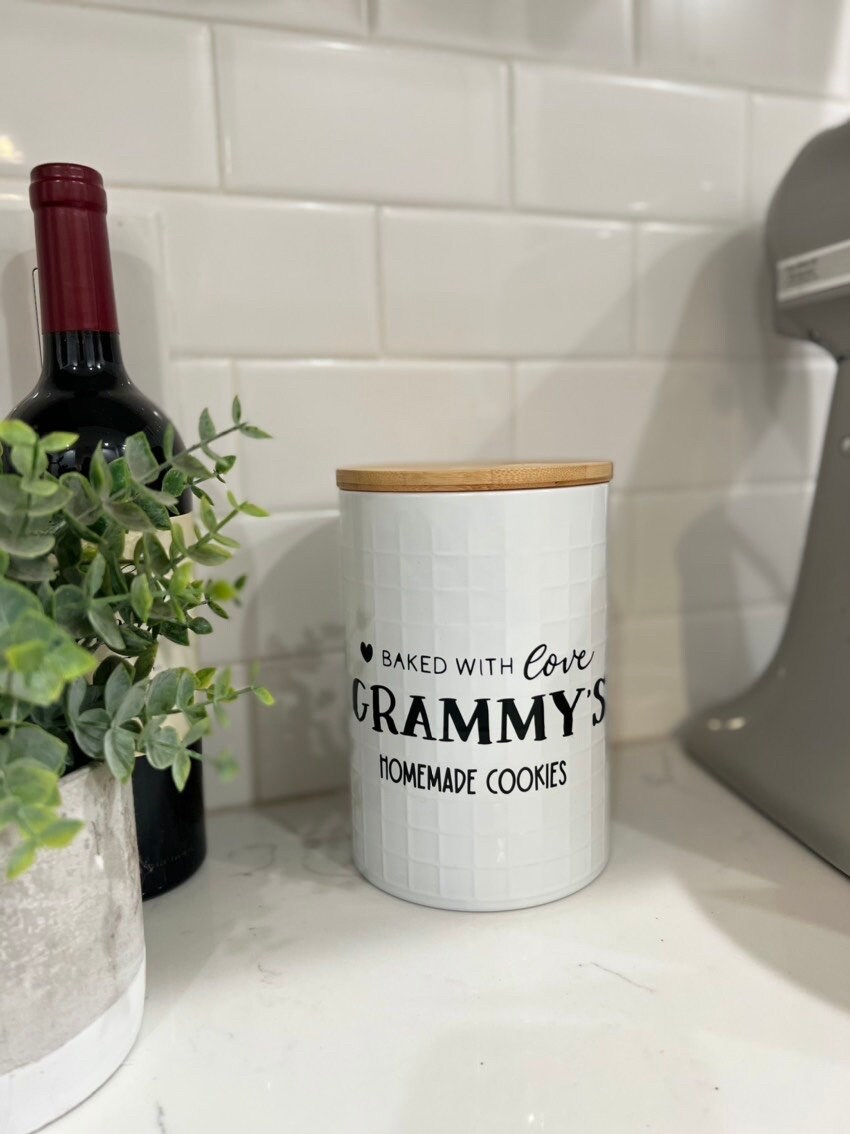 CUSTOM Cookie Jar, Grandma's Cookie Jar, Mother's Day Gift, Gift for ...
