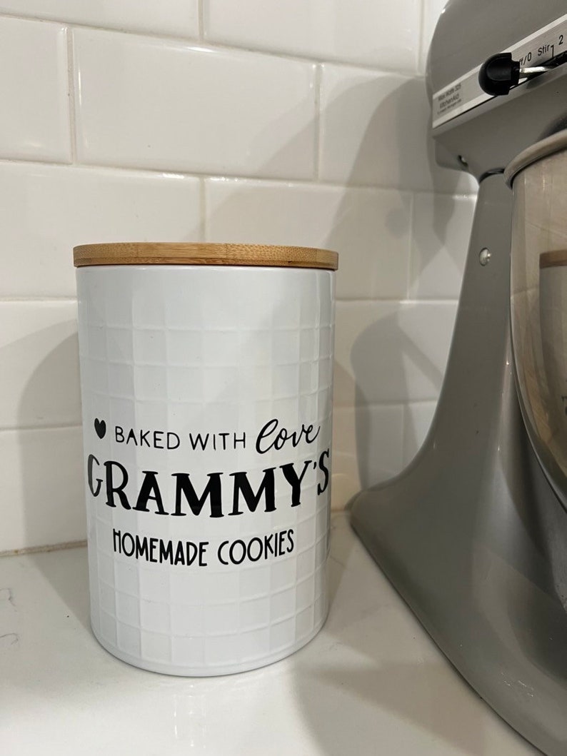 CUSTOM Cookie Jar, Grandma's Cookie Jar, Mother's Day Gift, Gift for ...