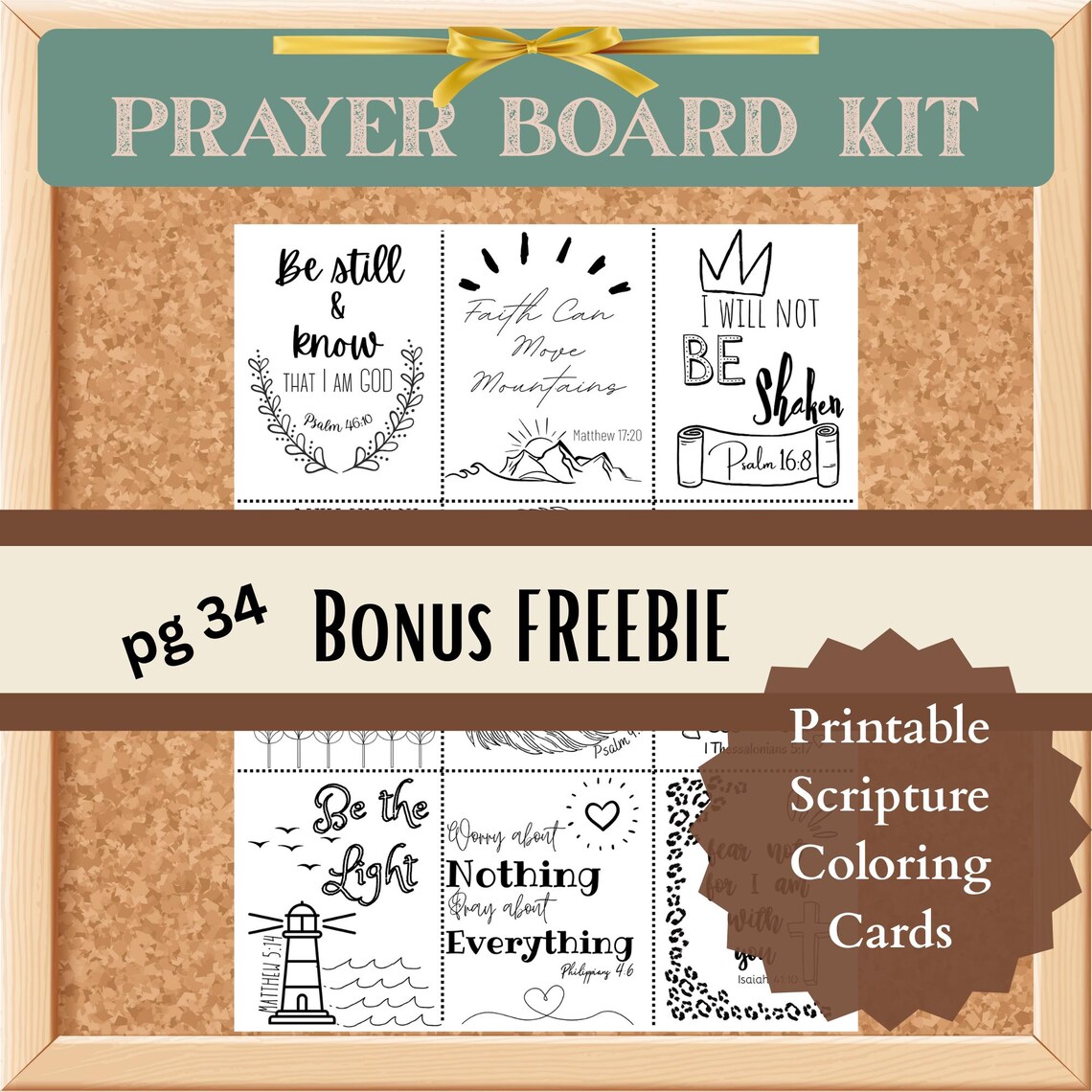 Prayer Board Kit Printable, Boho Prayer Board Bundle, Vision Board 2025 ...