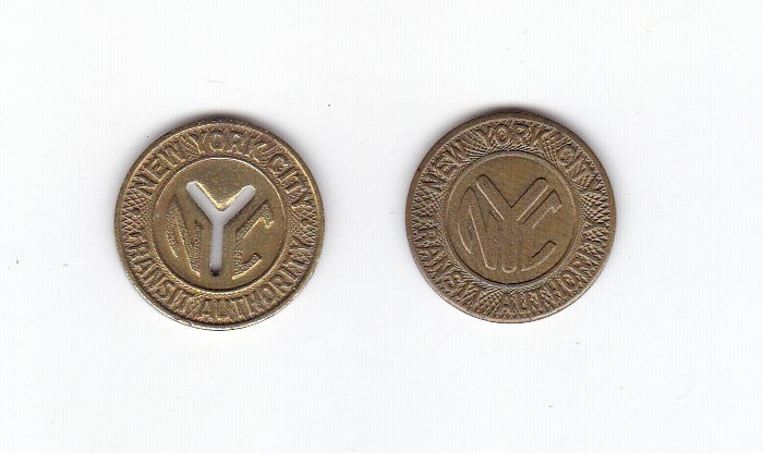 Set of 2 NYC First and Second Small New York City Subway Transit MTA ...