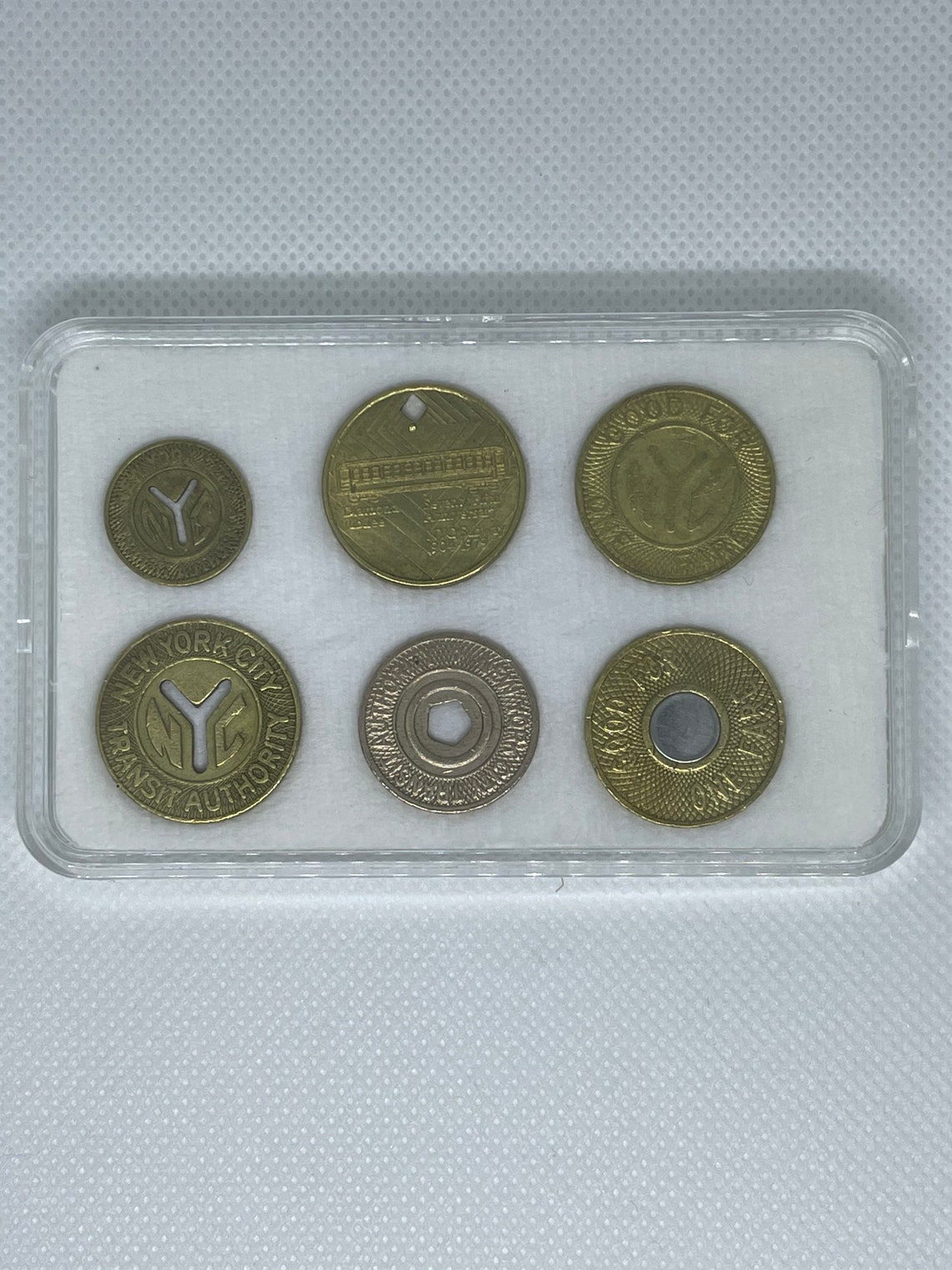 Complete Set of 6 NYC Subway Tokens NYCTA MTA New York City Transit ...