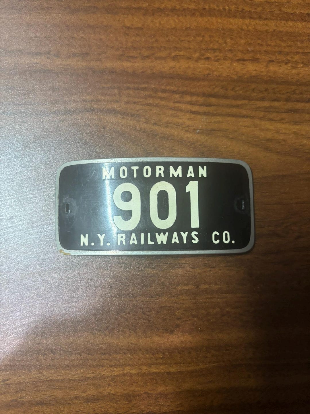 Vintage NYC New York Railways Trolley Streetcar Motorman Train Badge ...