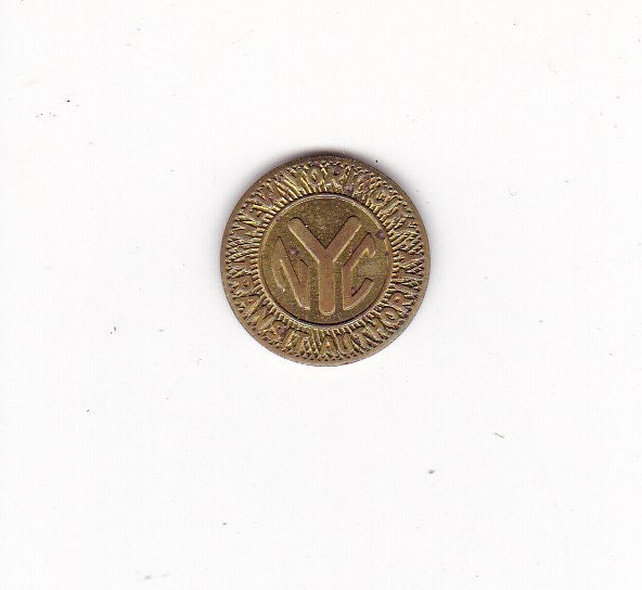 1953 First Small Solid New York City Subway Transit Token - Etsy