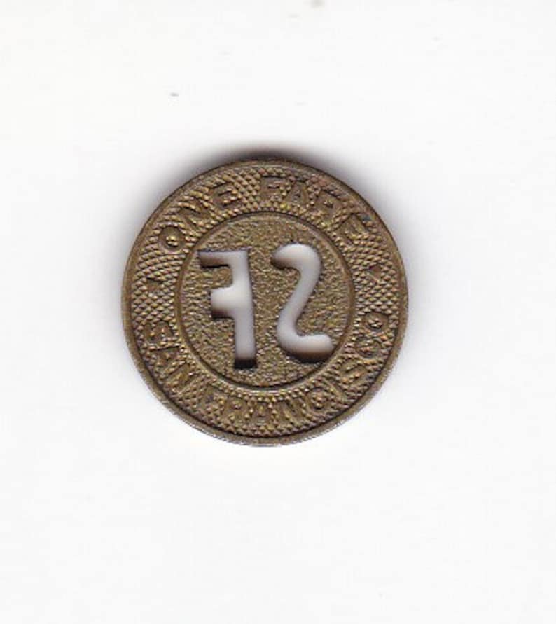 San Francisco Municipal Railway California Transit Token - Etsy