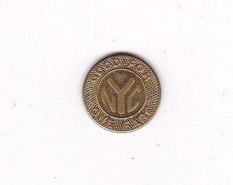 1953 small Y NYC New York City Subway Token NYCTA MTA Transit Authority ...