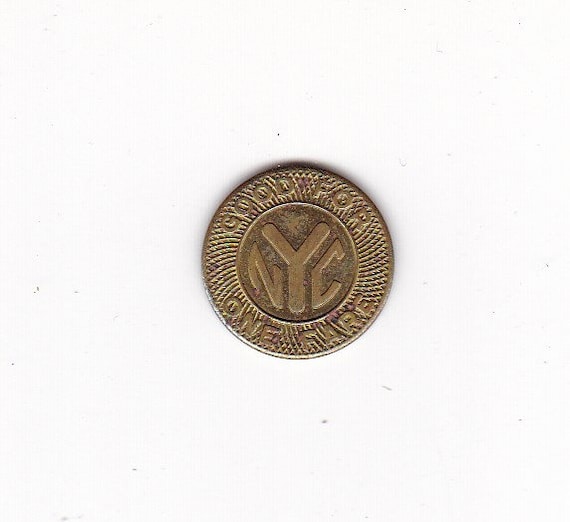 1953 First Small Solid New York City Subway Transit Token | Etsy
