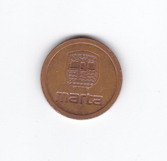 MARTA Atlanta Georgia Train Transit Token Coin | Etsy
