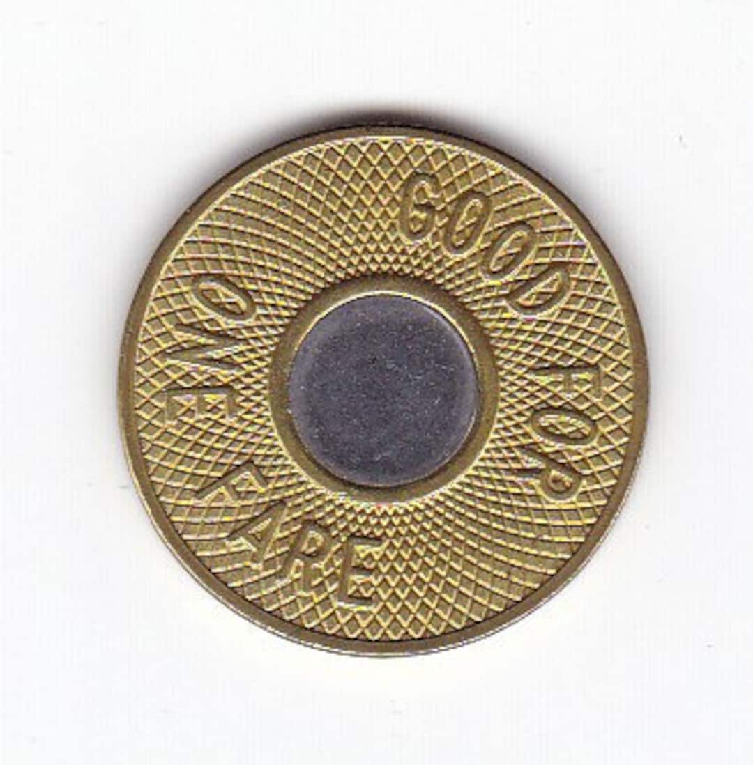 Uncirculated NYC New York City Bullseye Subway Transit Token 1986-1995 ...