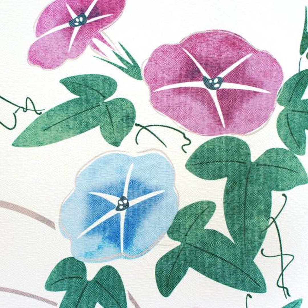 Japanese Noren Ryoufu Sky Blue Asagao Pattern Made in Japan - Etsy