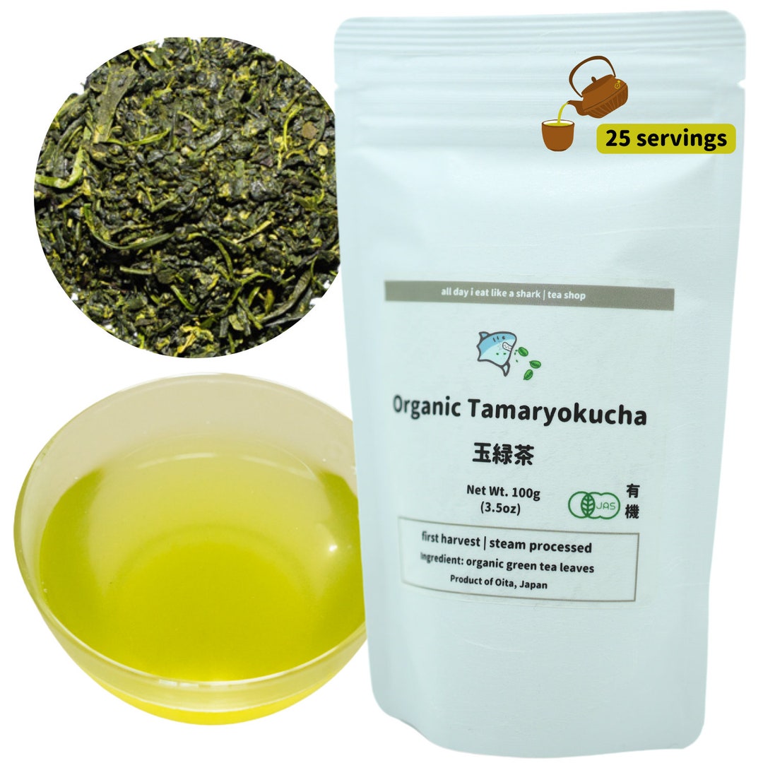 Organic Tamaryokucha curly Japanese Green Tea 100g - Etsy
